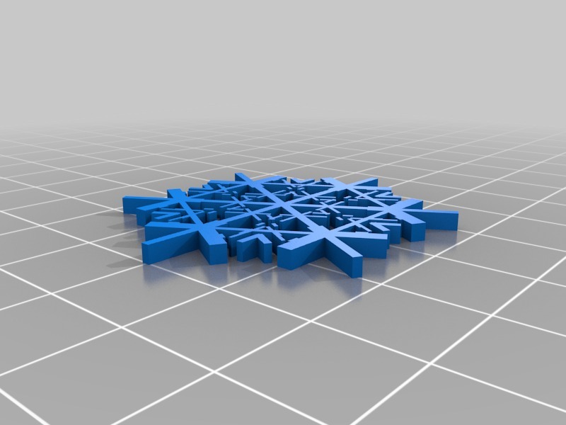 Parametric Snowflake Generator von gringer | Kostenloses STL-Modell herunterladen | Printables.com