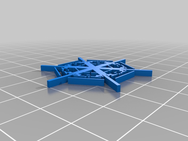 Parametric Snowflake Generator por gringer | Descargar modelo STL ...