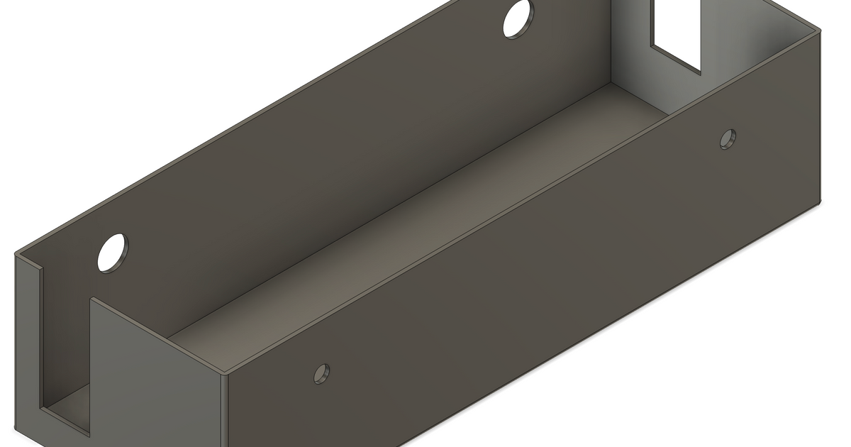 Power Adapter Cover & Mount by PushedPlastic | Download free STL model ...