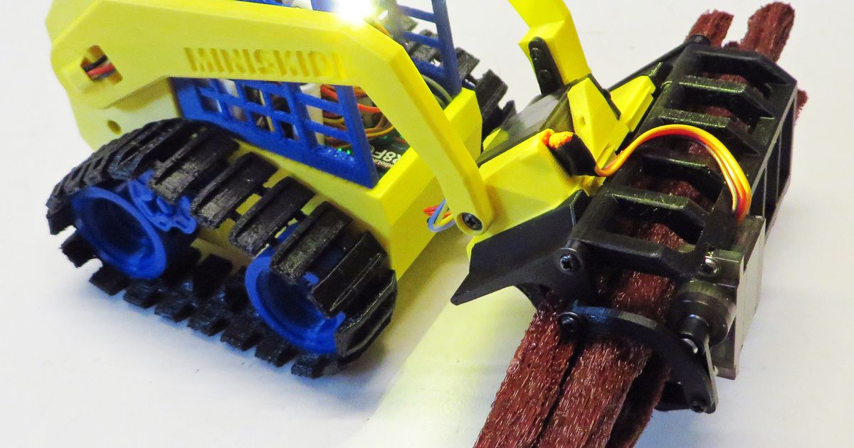 "Claw" for the 3D Printed RC SkidSteer V3.0 by Printoptiontwo ...