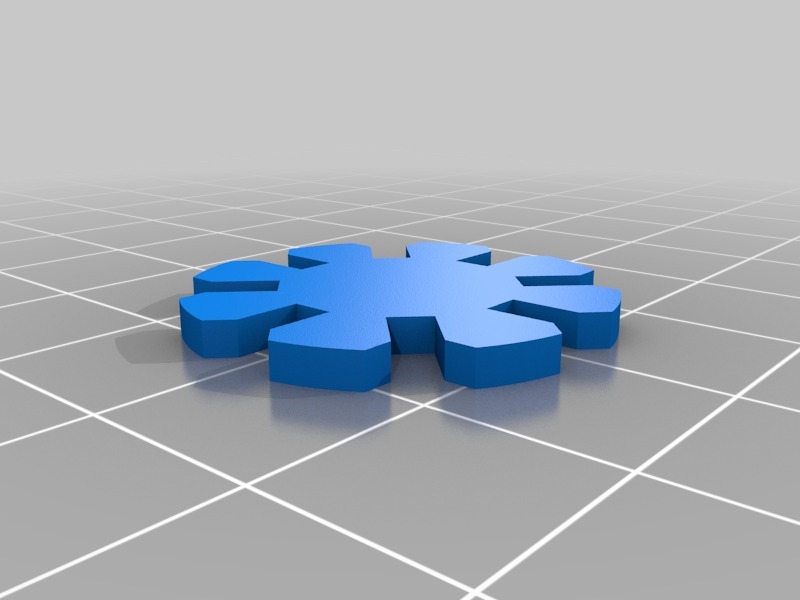 Parametric 8-way Connecting Disc by gringer | Download free STL model ...