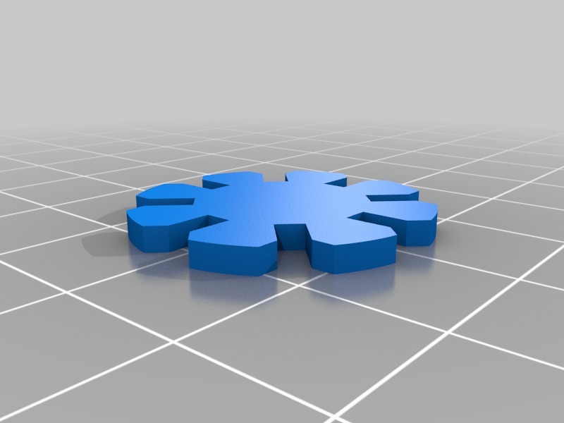 Parametric 8-way Connecting Disc by gringer | Download free STL model ...
