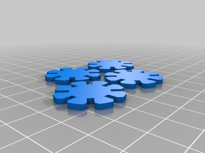 Parametric 8-way Connecting Disc by gringer | Download free STL model ...