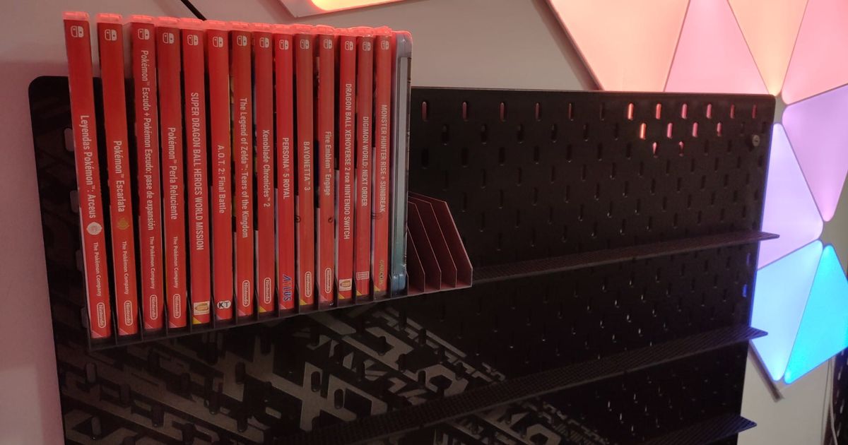 Nintendo Switch Games Holder for Ikea Skadis by kraciboy | Download ...