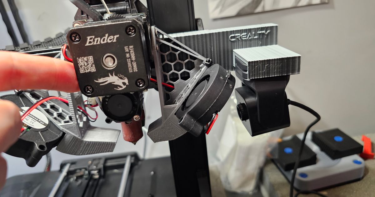 Further Nebula Camera Mount in X Axis for Ender 3 V3 KE by C3D ...