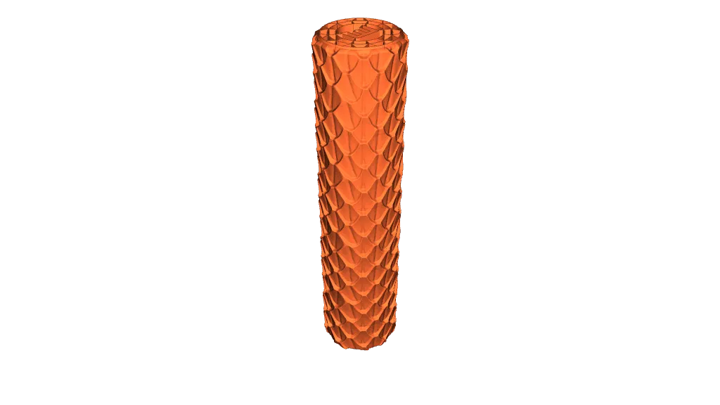 dragon scale texture roller stl
