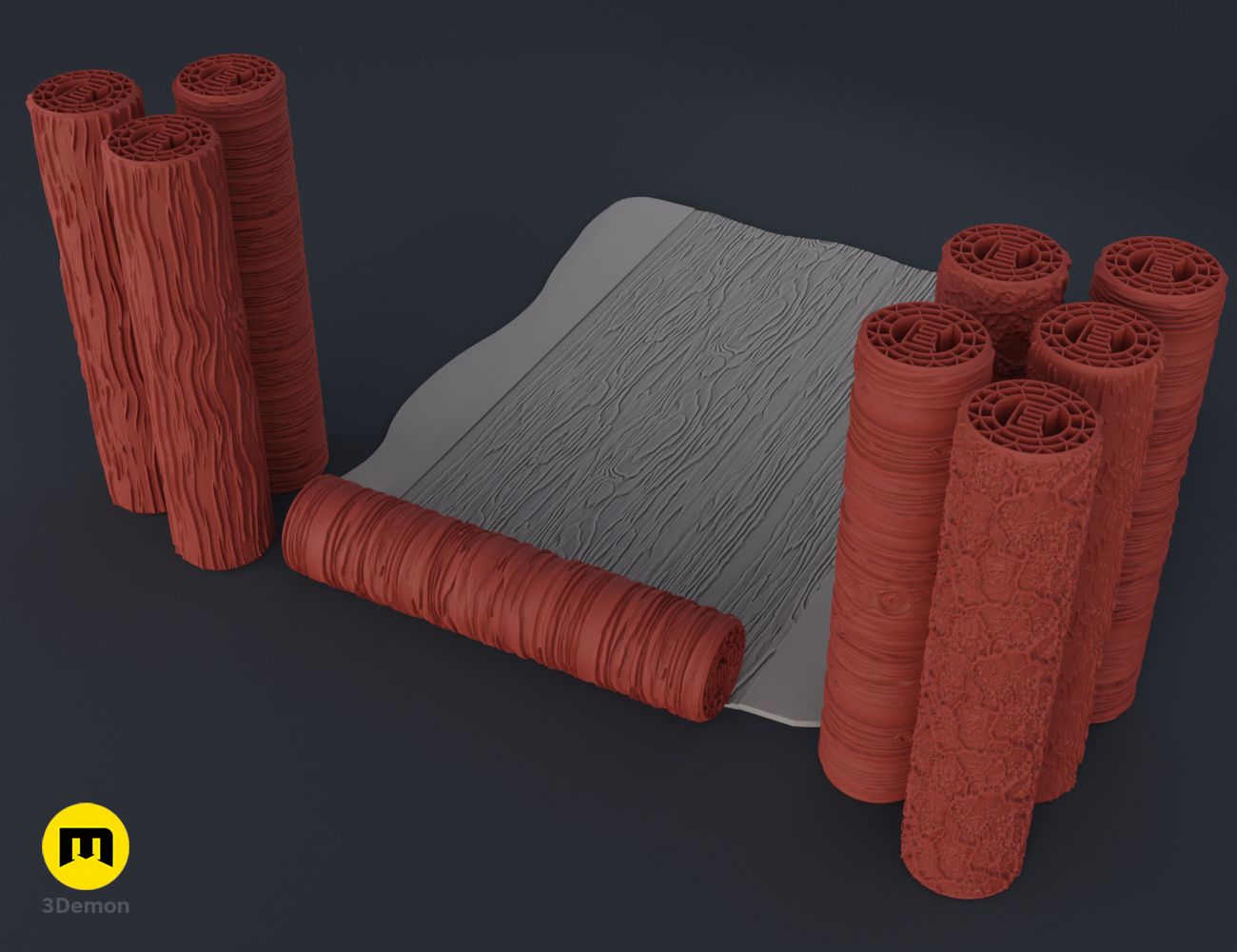 DnD Texture Rollers – Wood and tree bark by 3Demon's Texture Rollers ...
