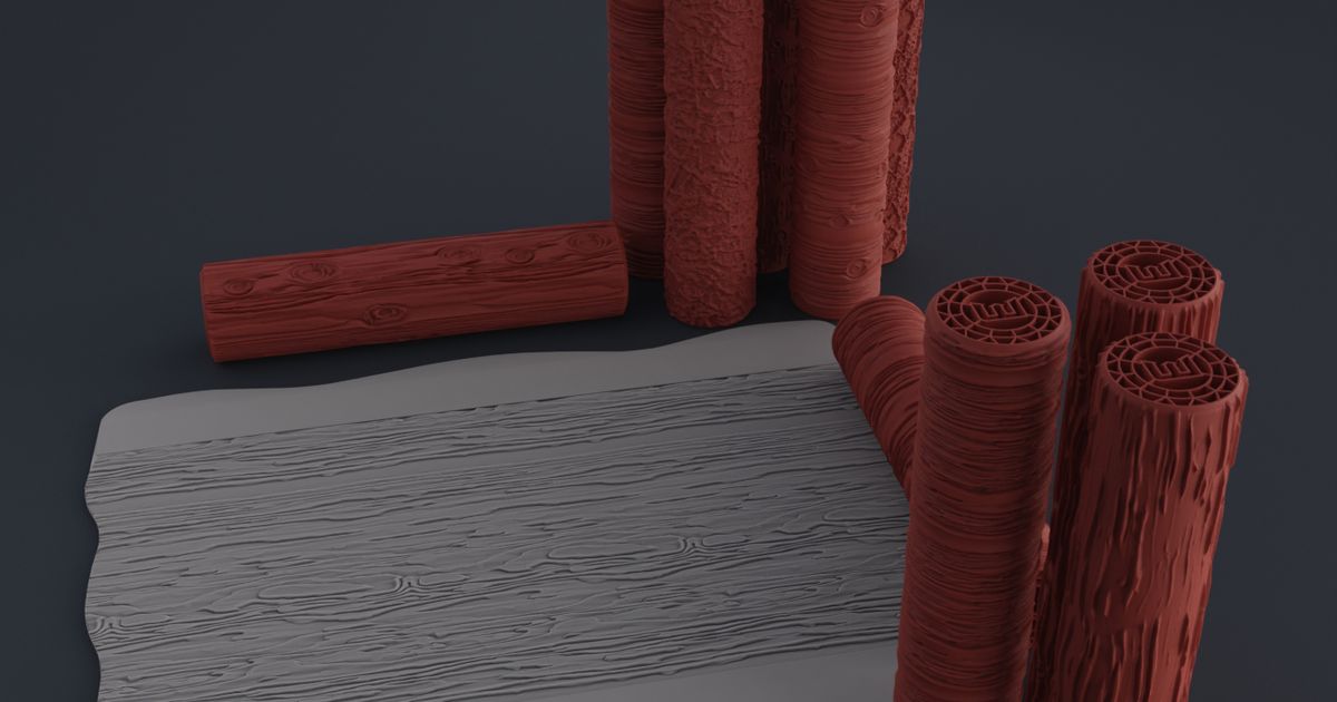 DnD Texture Rollers – Wood and tree bark by 3Demon's Texture Rollers ...