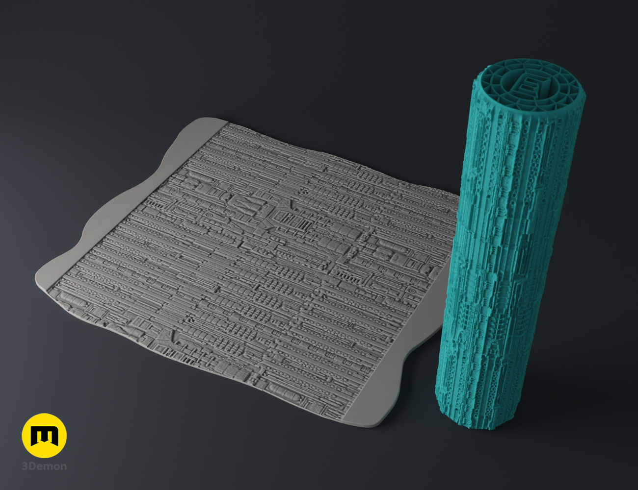 DnD Terrain Rollers – Scifi by 3Demon's Texture Rollers | Printables Store