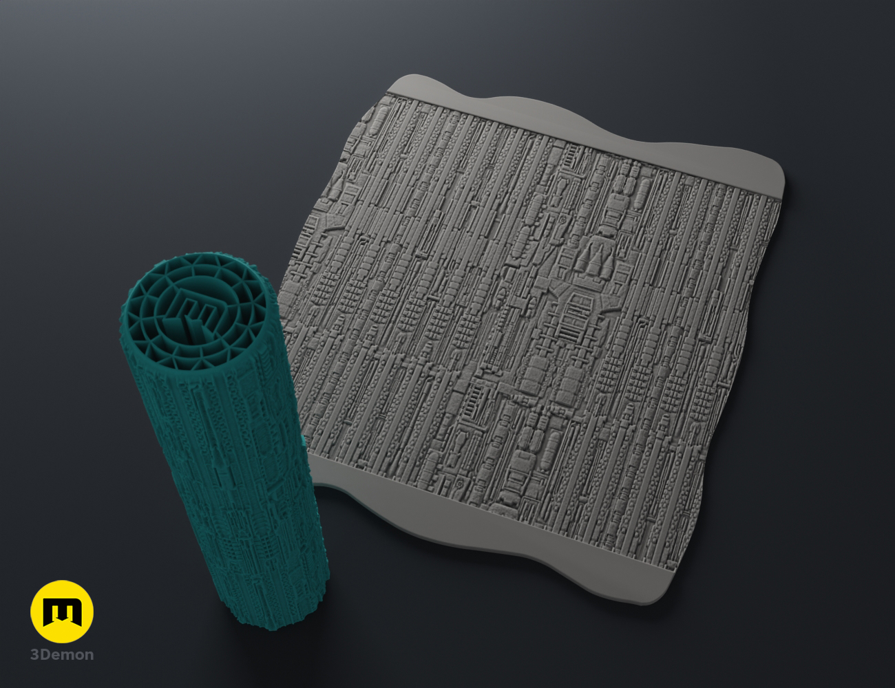 DnD Terrain Rollers – Scifi by 3Demon's Texture Rollers | Printables Store