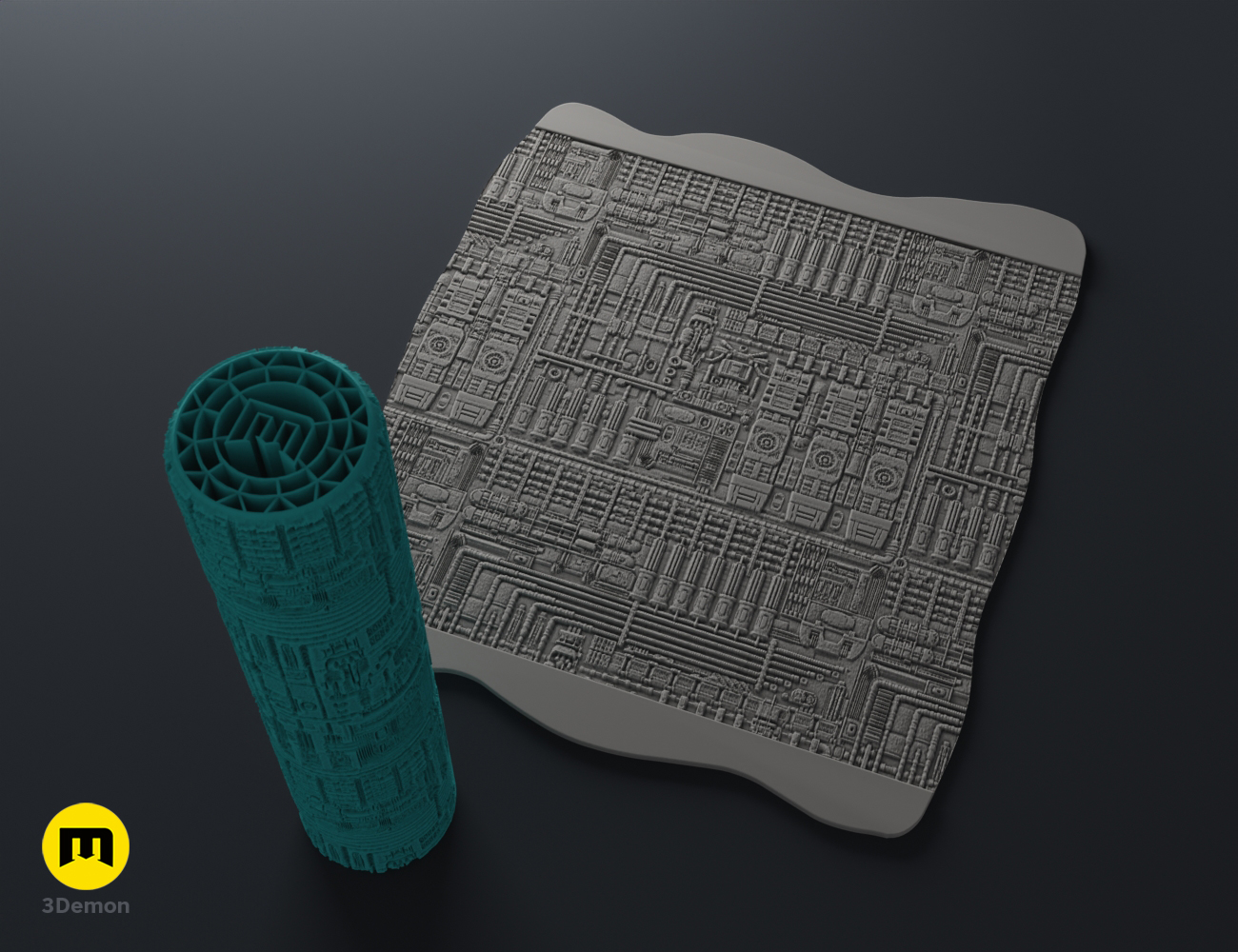 DnD Terrain Rollers – Scifi by 3Demon's Texture Rollers | Printables Store