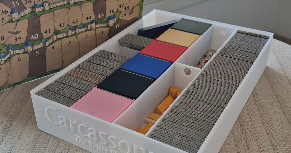 Carcassonne - Better Big Box + More! by Serathian | Download free STL ...