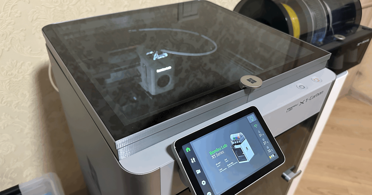 Bambu X1C Top Glass Riser remix for Neon-LED-Stripe (taller version) by ...