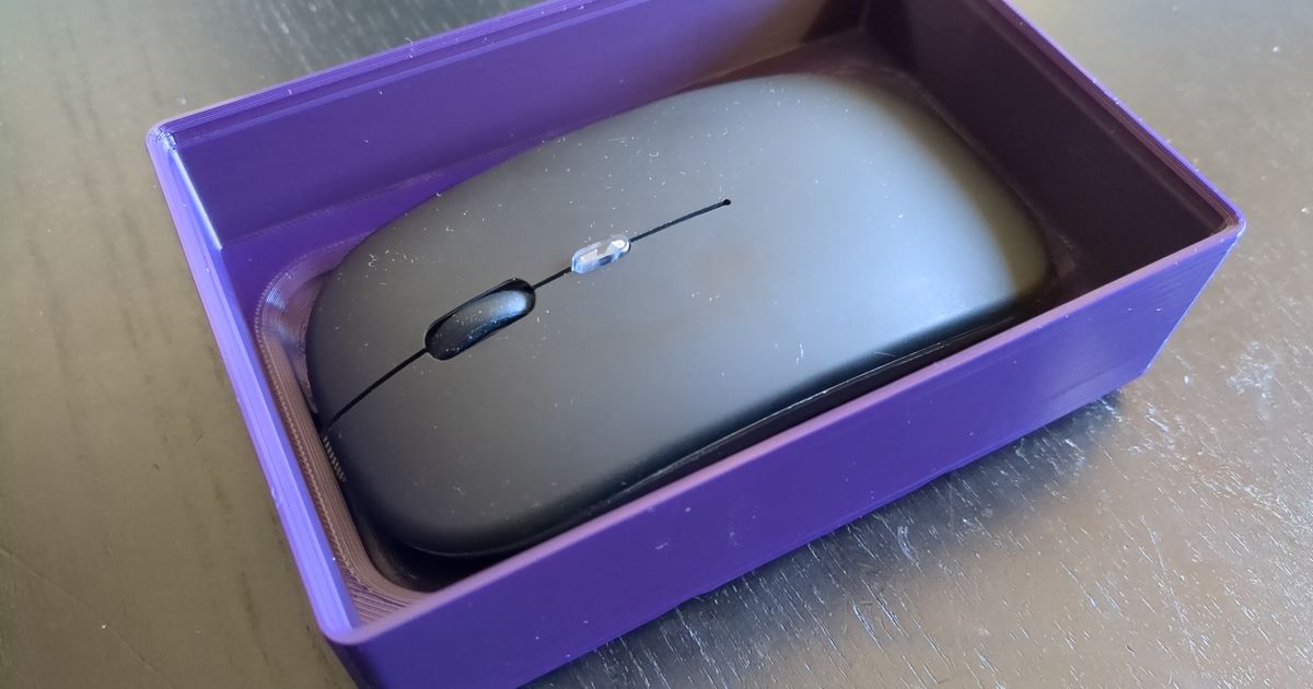 Stackable Gridfinity Wireless Mouse Holder by doragasu | Download free ...