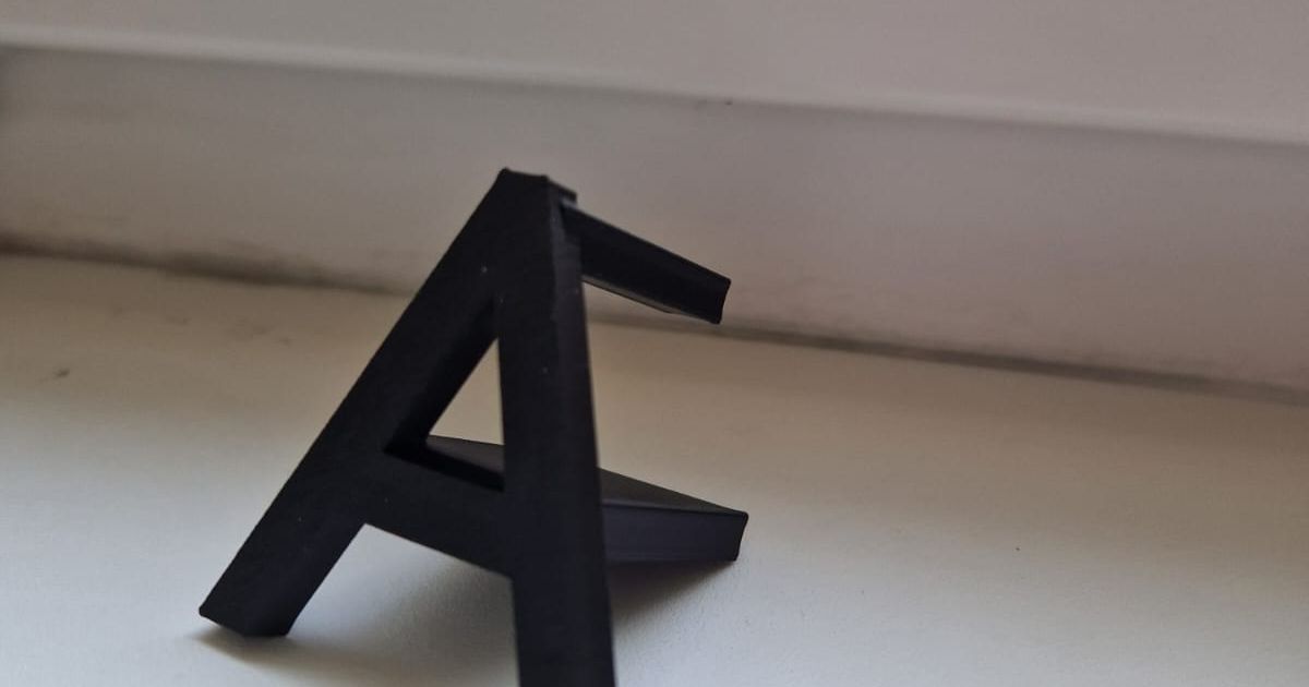 letter A by timof | Download free STL model | Printables.com