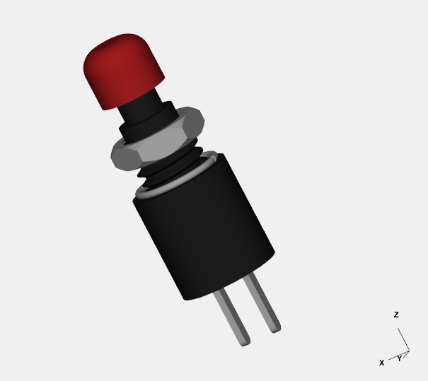 Mini Push Switch component von kpb44cth | Kostenloses STL-Modell ...