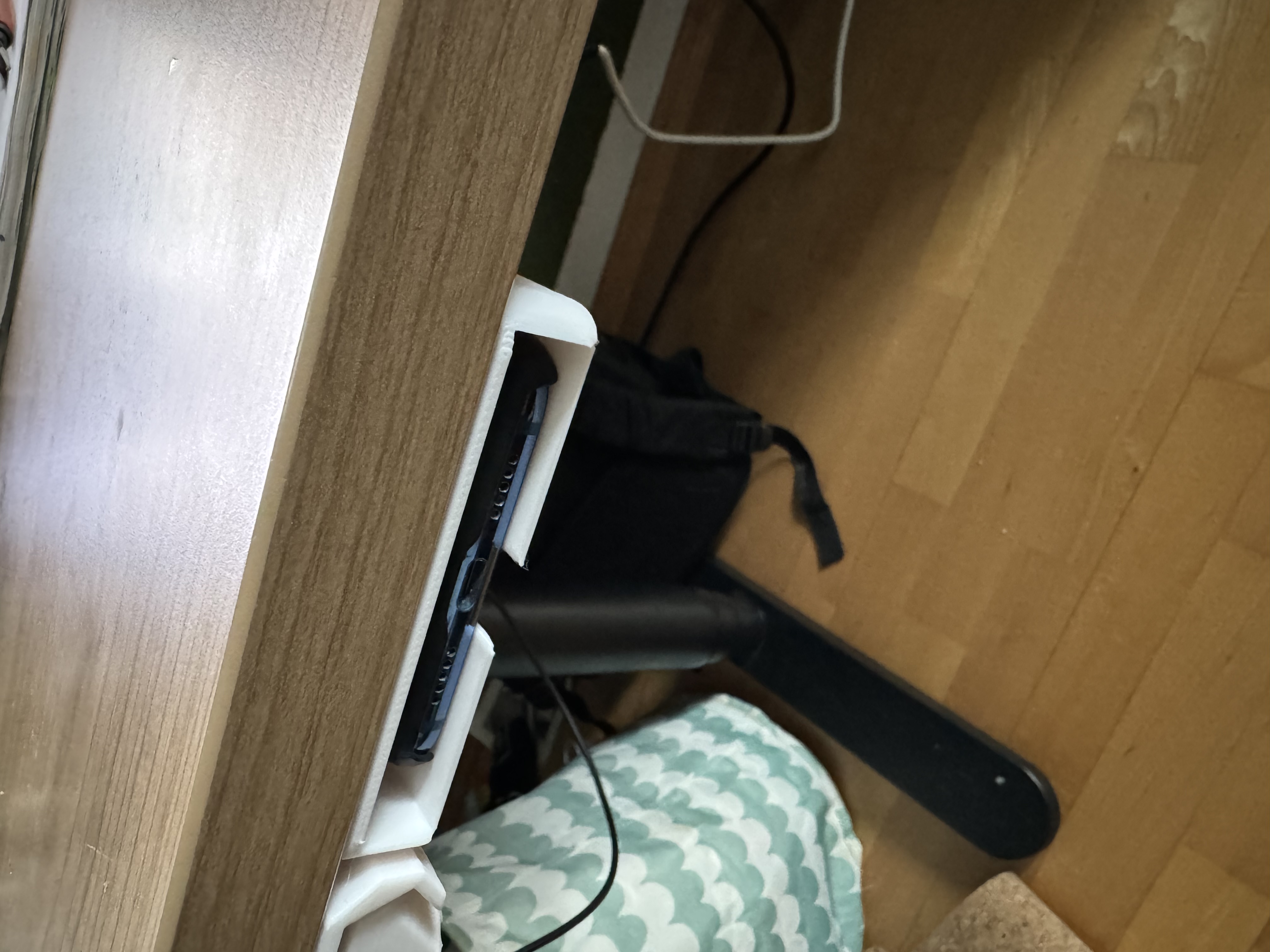 Phone under desk mount by Stefan W. | Download free STL model ...