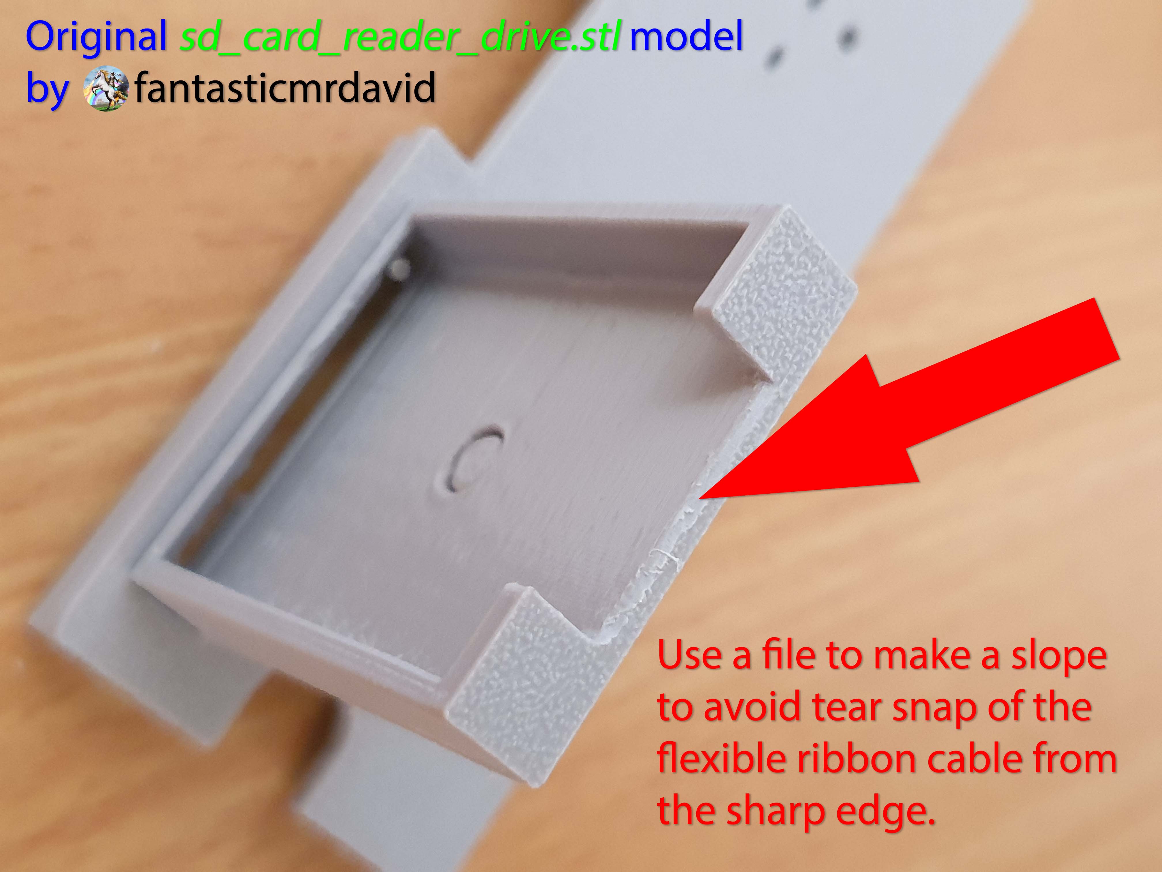 Lid for the sd_card_reader_drive.stl (to go with the Retro Desktop PC ...