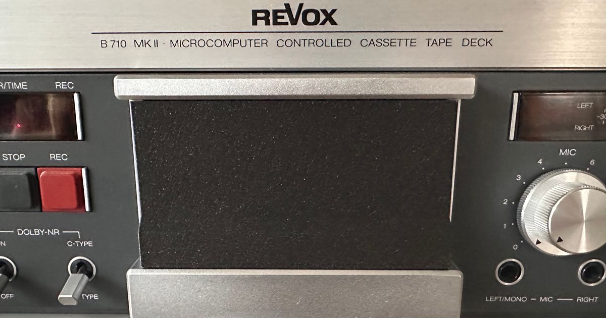 Cover for Revox B710 Cassette Tape Deck by jensileinchen | Download ...