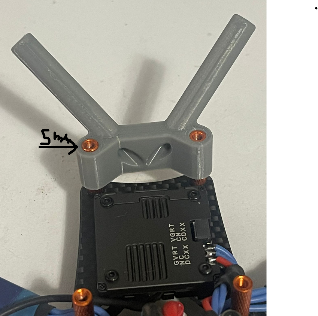 FPV AOS 3.5 V5 AOS 5 V5 Mount for Walksnail Dual Antenna FPV- For Foxeer Lollipop 4 Plus by ...