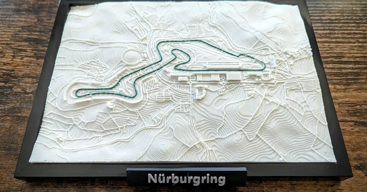 Nurburgring Germany 3D Mini (F1 Edition) by jarvizar | Download free STL model | Printables.com