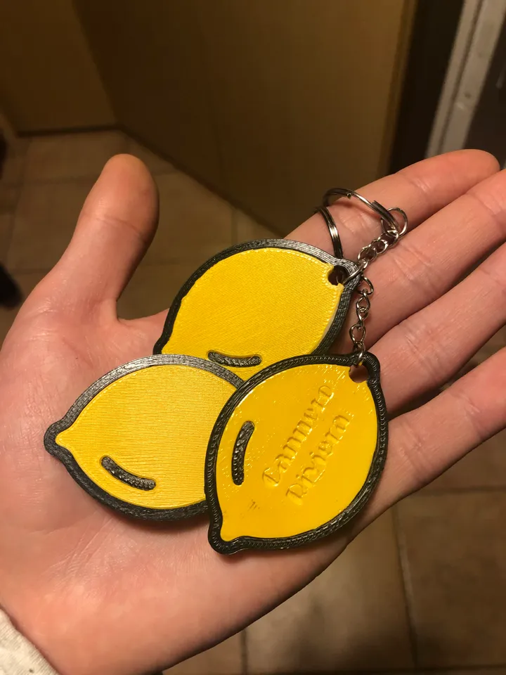 lemon key chain by lorenzo | Download free STL model | Printables.com