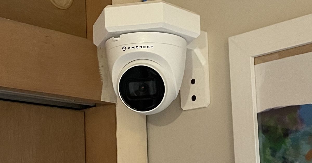 Amcrest dome camera wall mount by Douglas Hale | Download free STL ...