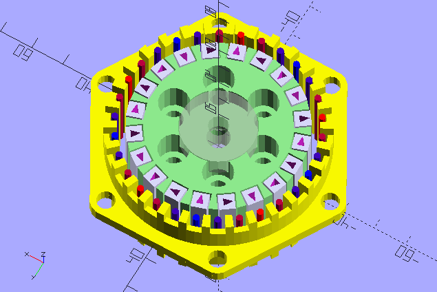 Halbach Effect Motor / Generator by gringer | Download free STL model ...