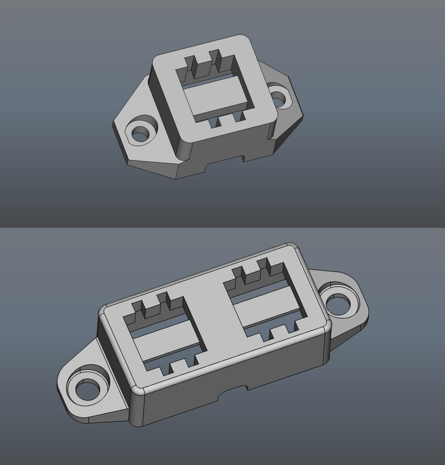 Button mount (for 1 & 2) by Julius | Download free STL model ...
