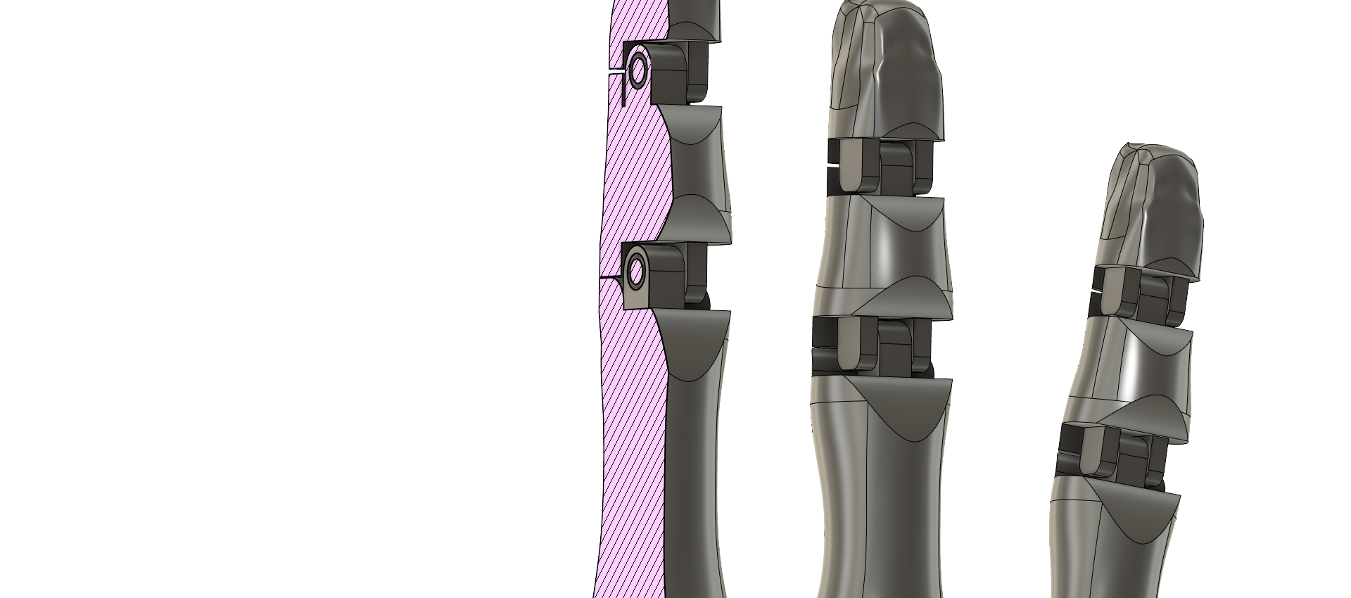 Hand with Articulated Fingers by Dennis Rojkovski | Download free STL ...