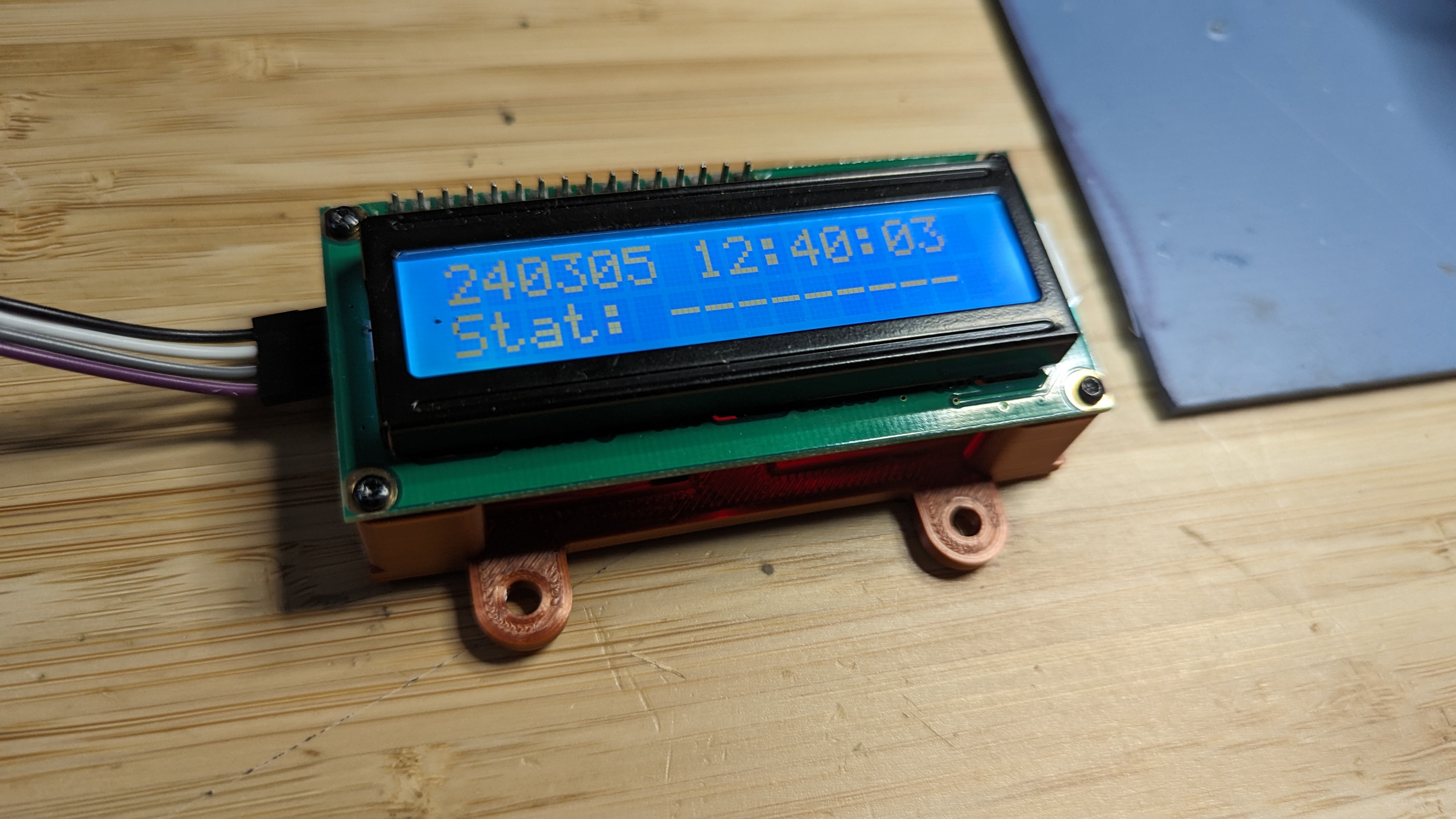 Panel mount for the 1602 LCD with i2c backpack by kjoh | Download free ...