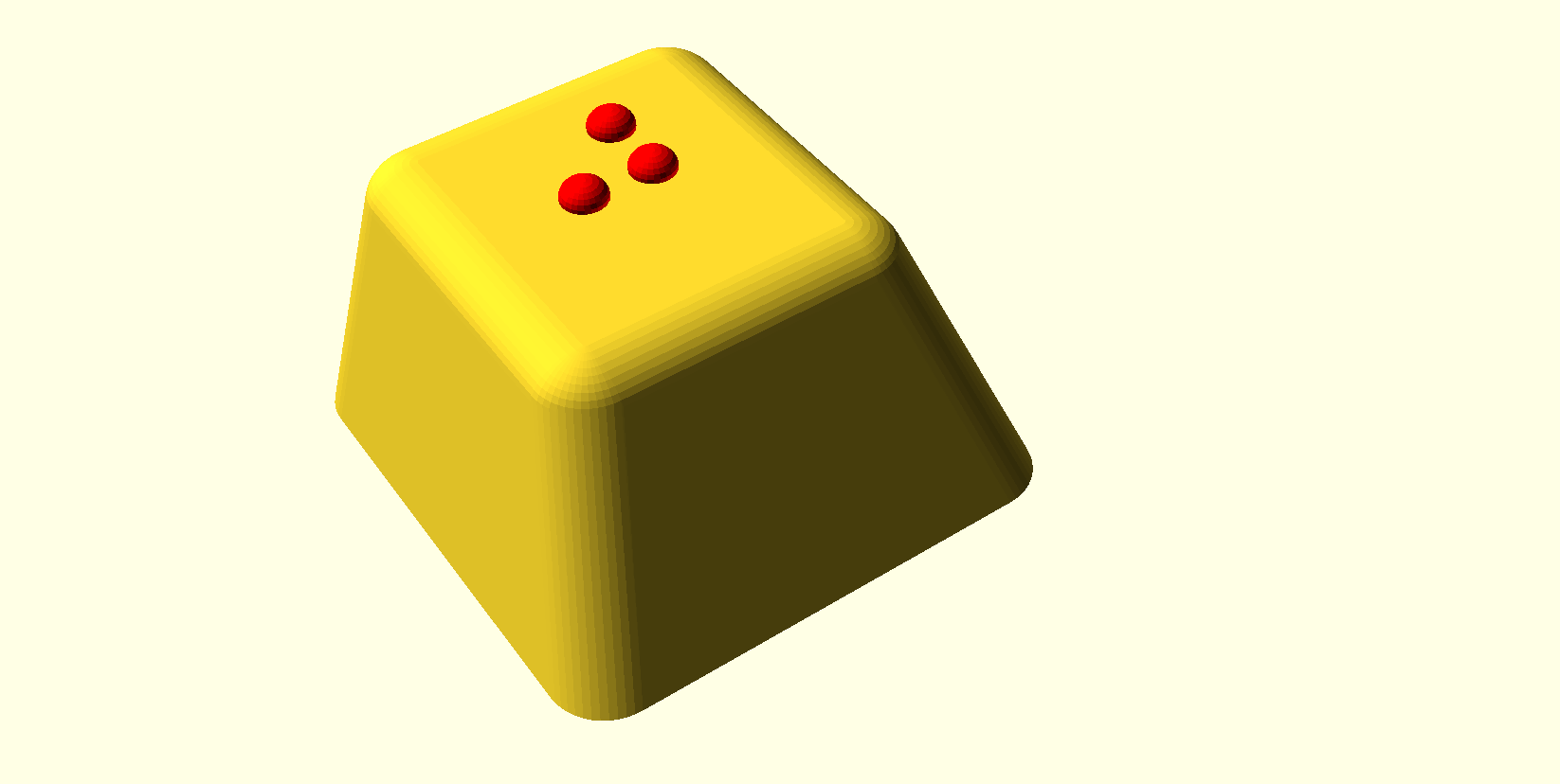 Parametric Braille Keyboard [Cherry MX Keycap] par gringer ...