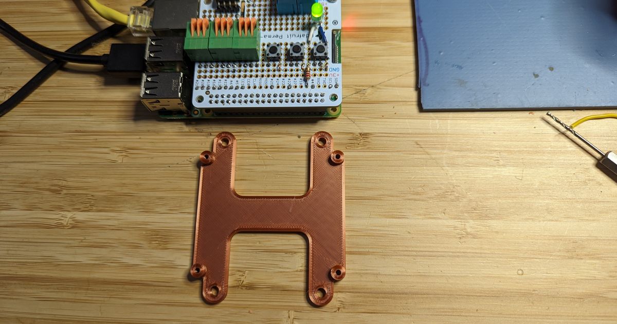 A simple no-frills Raspberry Pi mount by kjoh | Download free STL model ...