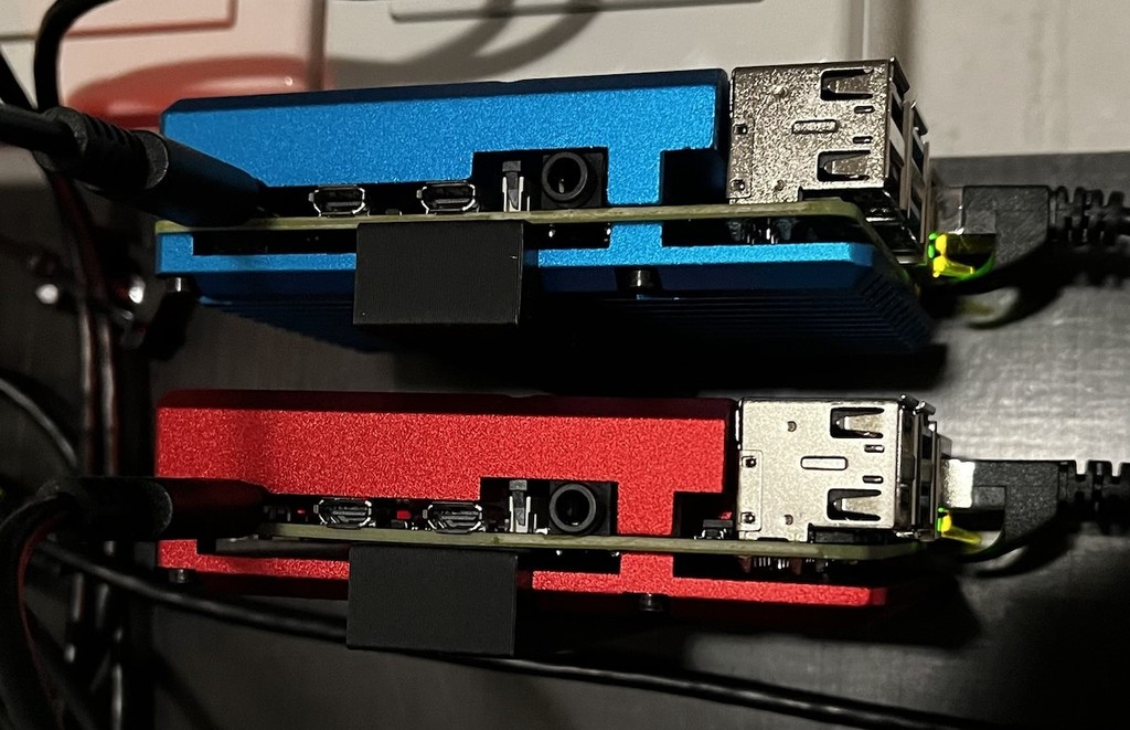 Raspberry Pi 4B Armor Case Wall Mount by acetous | Download free STL ...