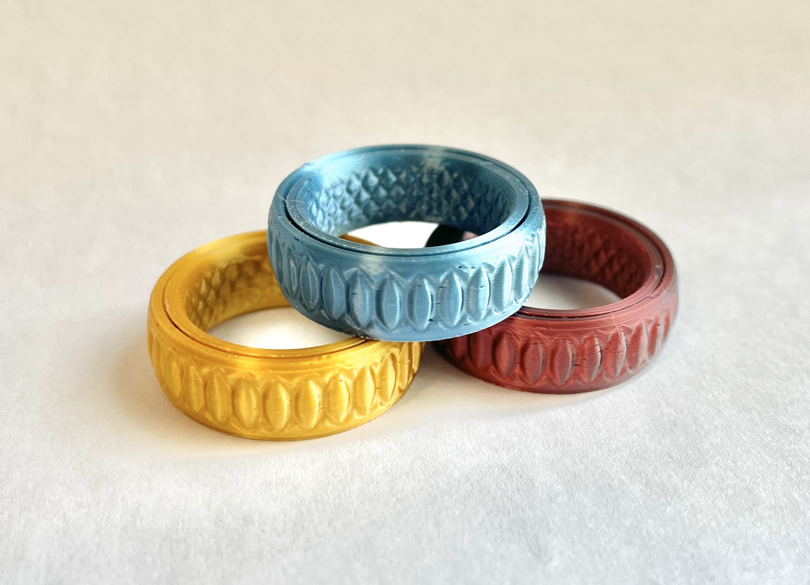 Print in Place Fidget Ring (21 Different Sizes) by OwenTF | Download ...