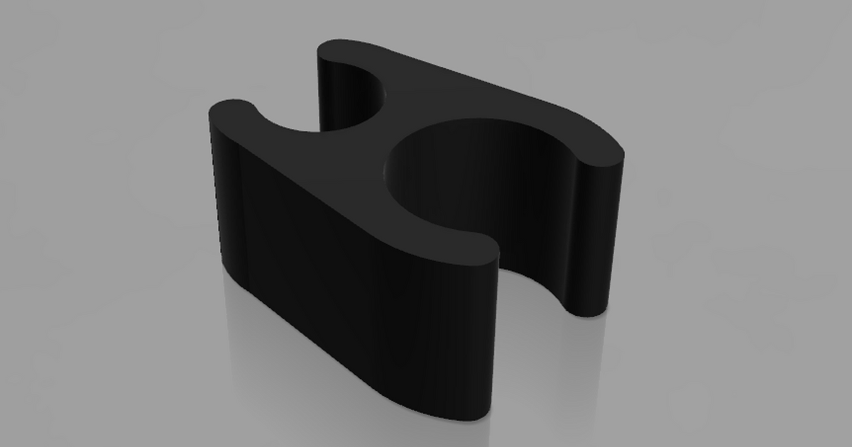 Parametric Cable Clip for running a pair of cables together by ...