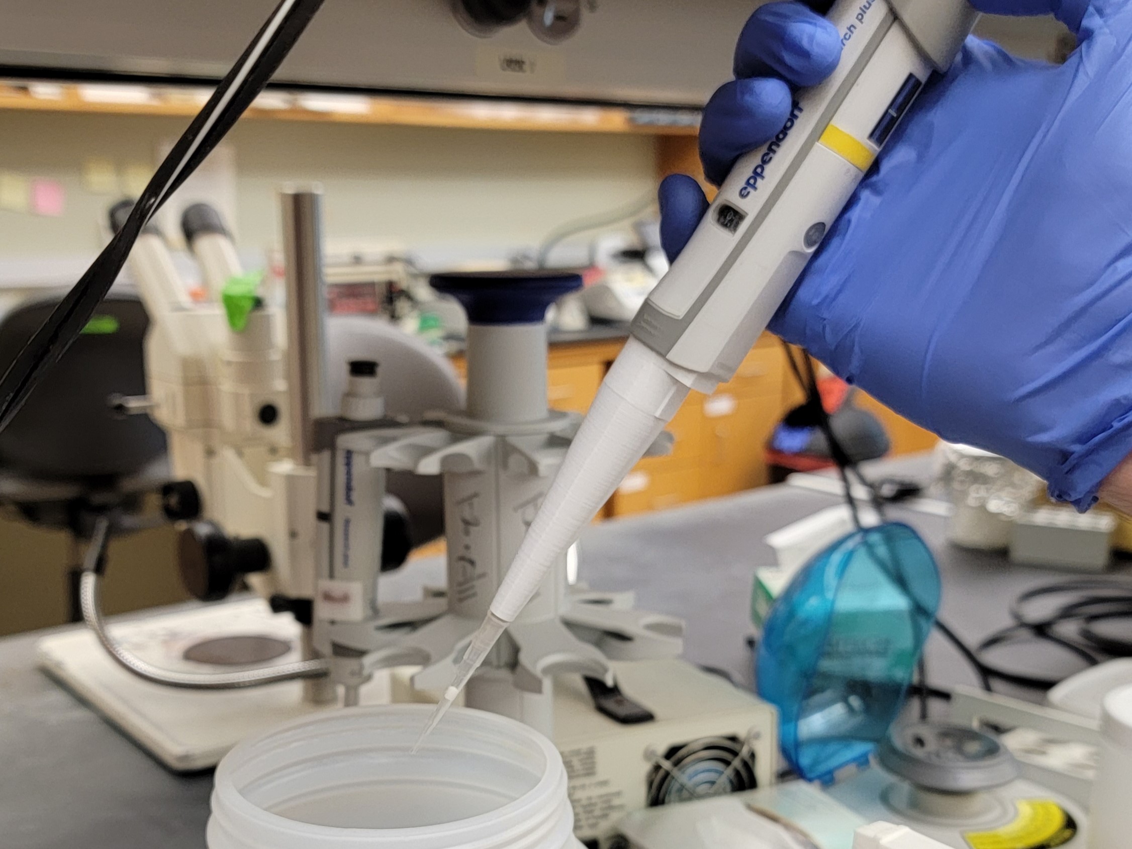 Tip Ejector for Eppendorf Research Plus P20 Pipettor by Three_Body_Problem | Download free STL ...