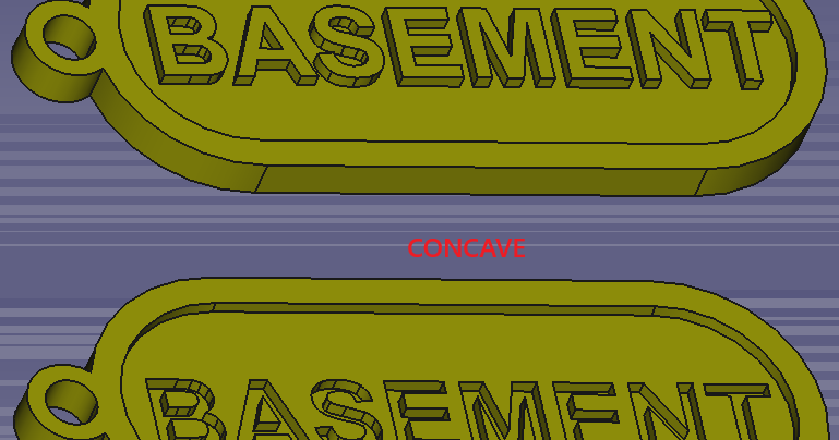 simple keychain basement convex and concave by Krystian Gałązka ...