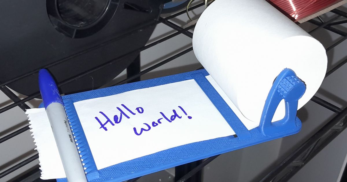 Receipt Paper Note Pad by Douglas Piper | Download free STL model ...