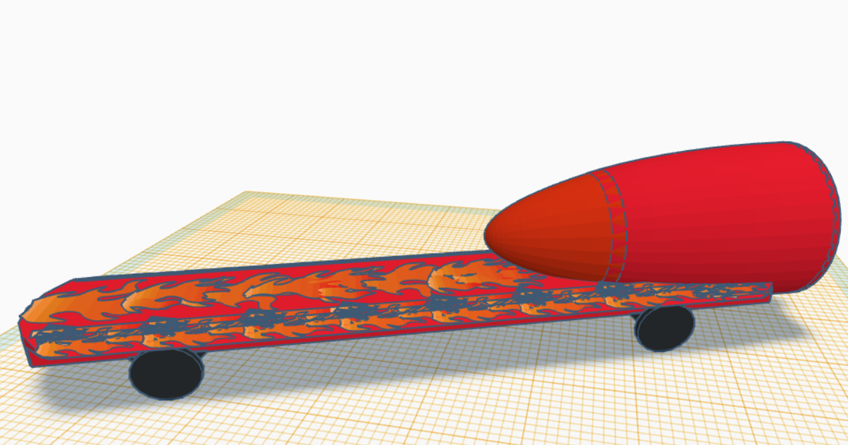 Turbo-Powered Fire Skateboard by EchoDizzle | Download free STL model ...