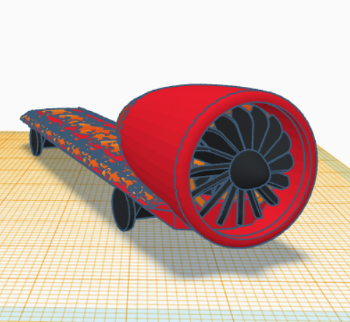 Turbo-Powered Fire Skateboard by EchoDizzle | Download free STL model ...