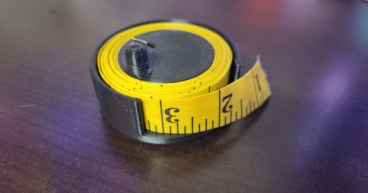 Cloth Measuring Tape spool by Badkitty | Download free STL model ...