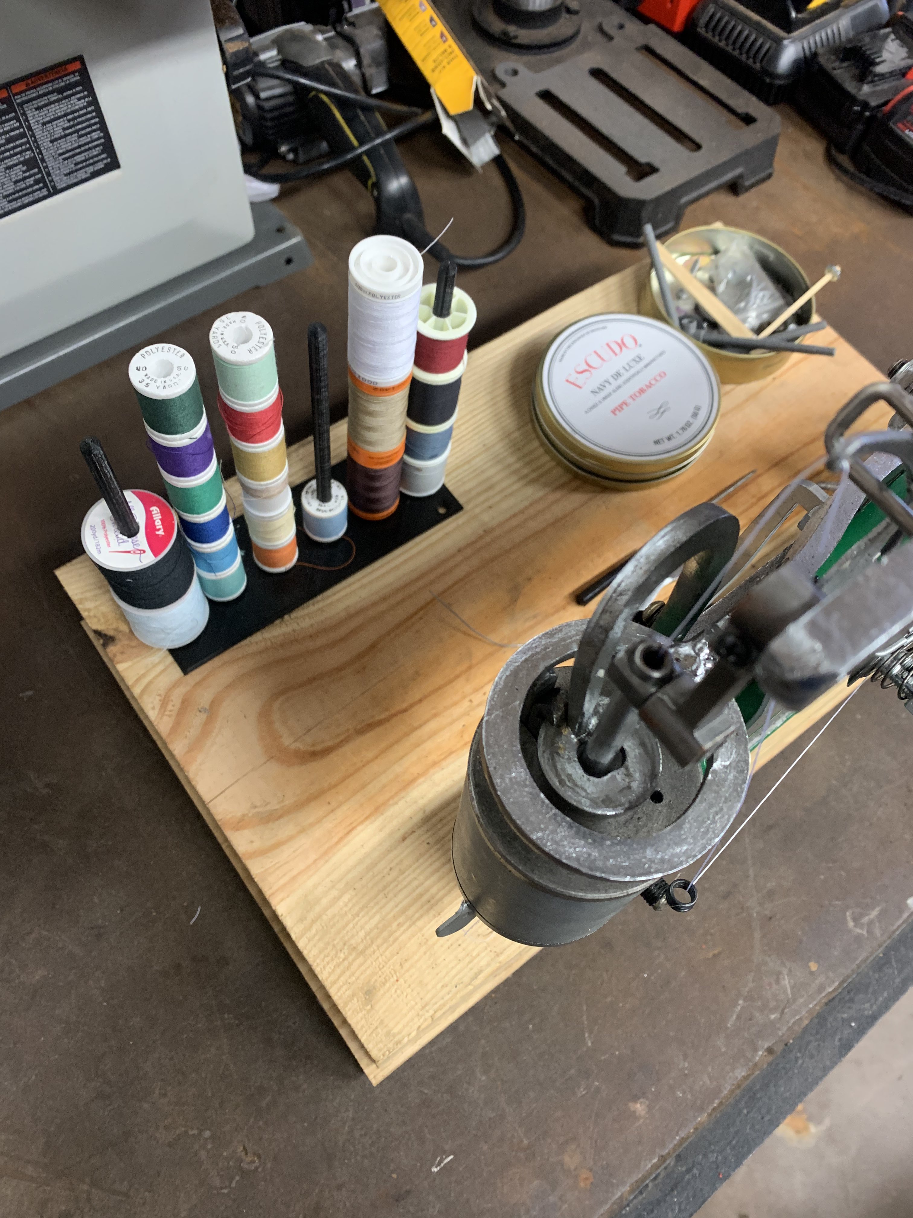 Thread Spool Holder : Holds spools of thread for sewing machine by Big ...
