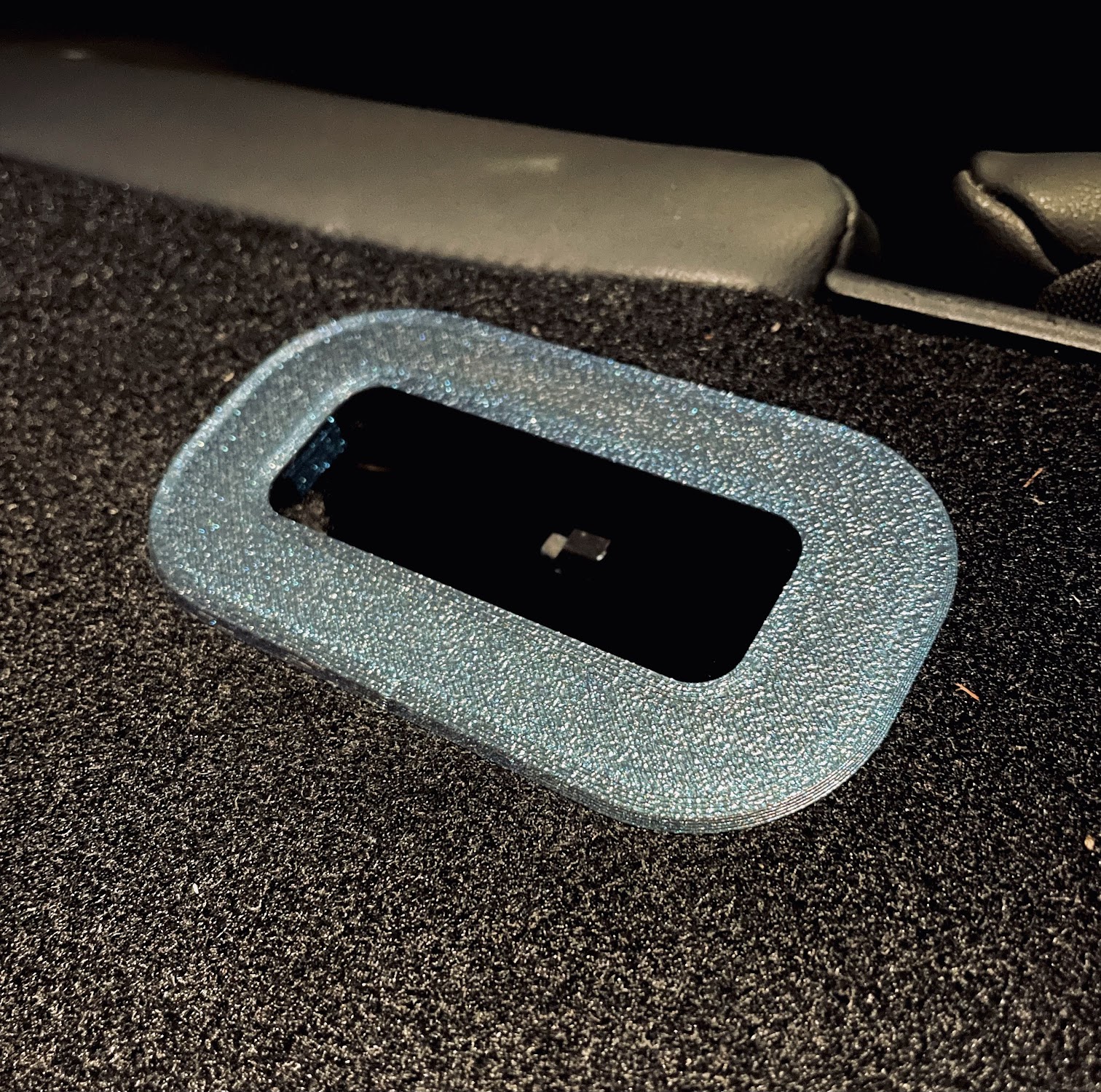 Tesla Model 3 rear bench seat folding latch trim by Zulu Whiskey ...