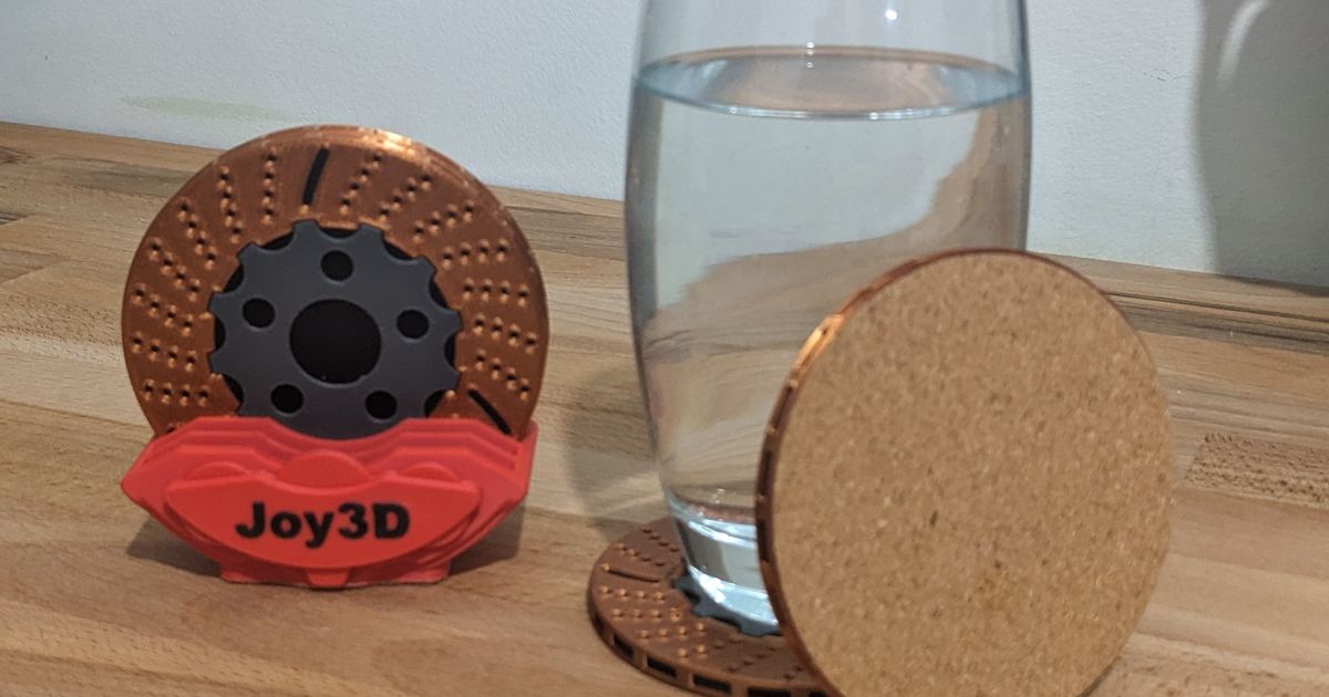 Brake Disc Coaster Set by Joy_3DMakes | Download free STL model ...