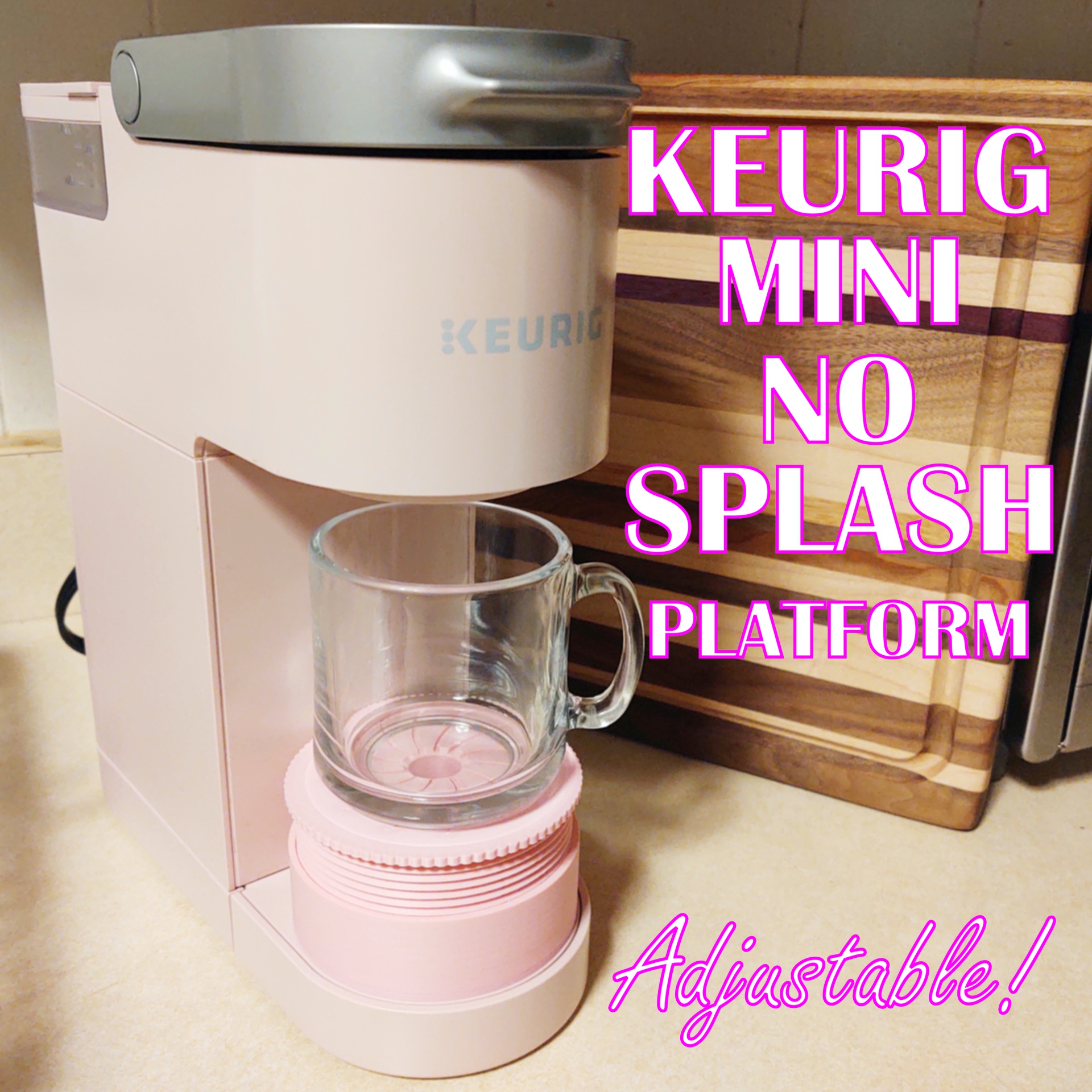 Keurig Mini No Splash Platform by Dork Design | Download free STL model ...