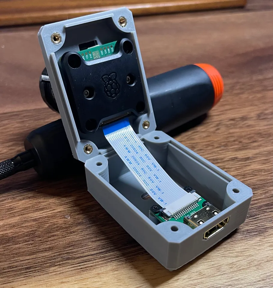 Raspberry Pi HQ Camera Case With CSI to HDMI Module by ian | Download ...