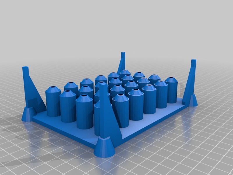 Customisable Tube Rack by gringer | Download free STL model ...