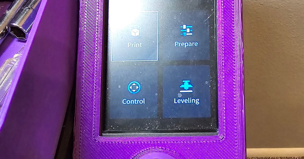 Ender 3 V3 SE Control Unit Screen Cover by J3D_Designs | Download free ...