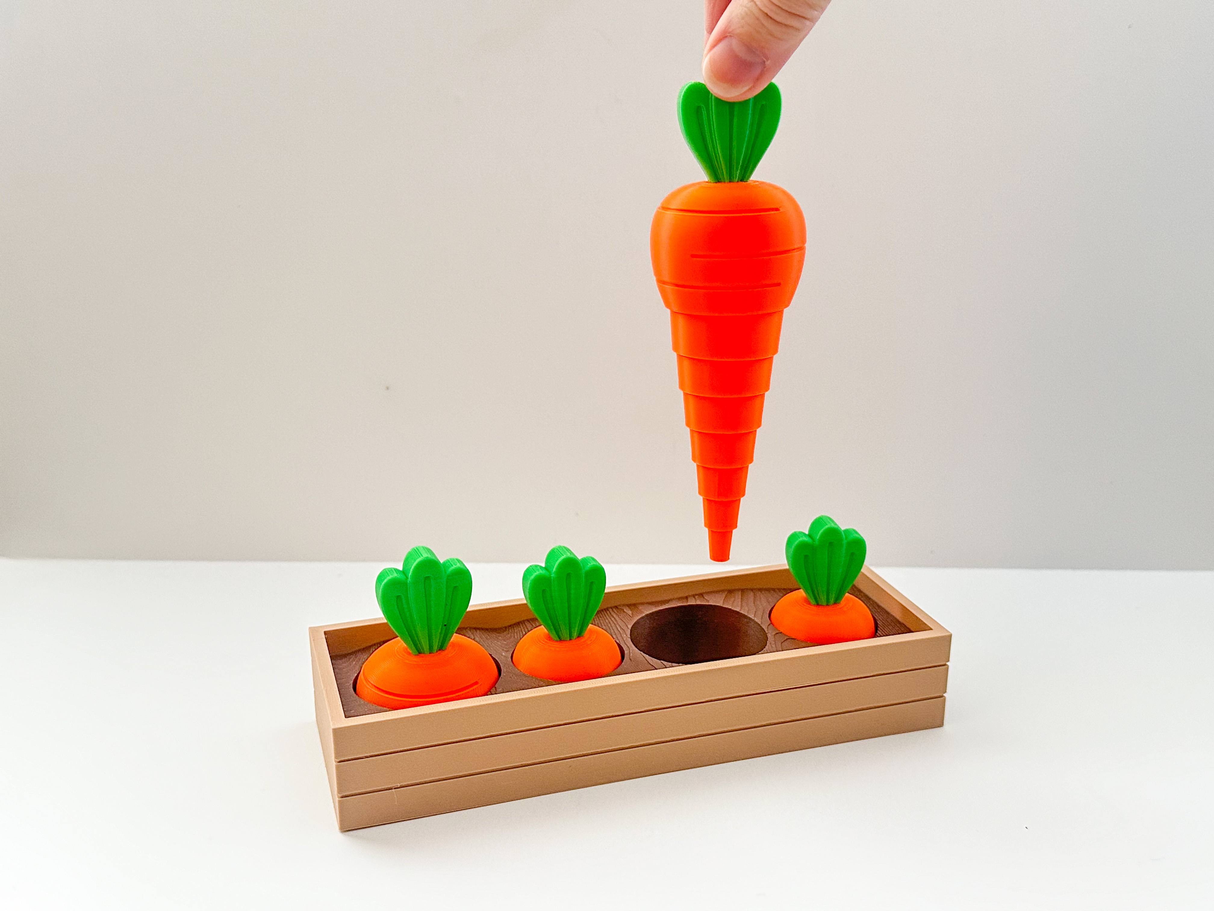 Carrot Garden Layered Fidget Toy by 3DPmom | Download free STL model ...